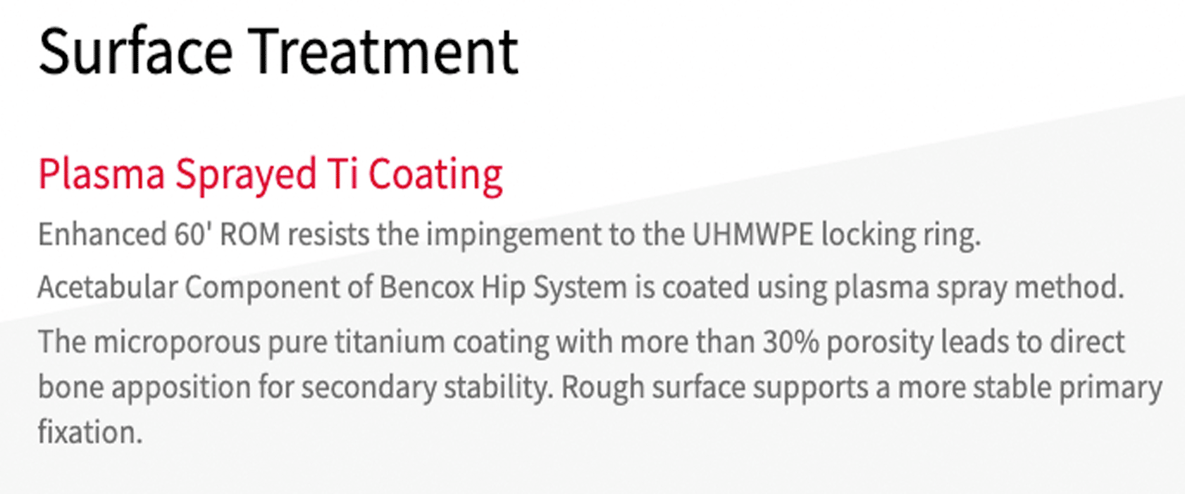 Bencox Cup, Hip Replacement System | Corentec